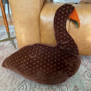 Vintage | Accents | Vintage Brown Velvet Fabric Goose Door Stop ...